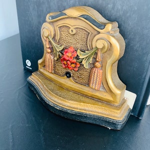 Syroco Wood Bookends Rococo Style Gold and Red Elegant Home - Etsy