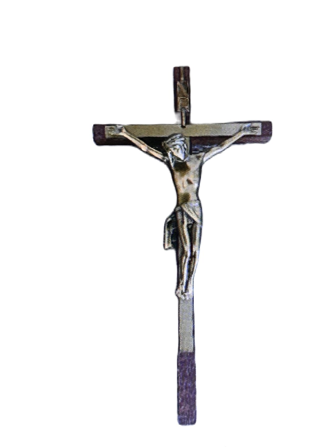 Wood and Brass Crucifix INR Religious Cross With Jesus 1960's - Etsy