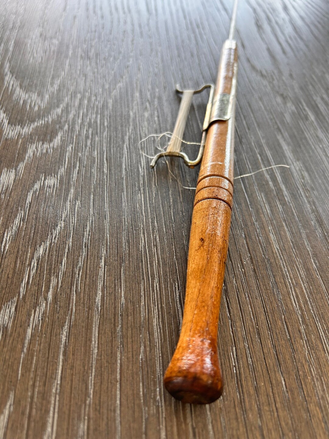 Ice Fishing Rod Wood Handle 25 Inches Long Survival Fishing Pole - Etsy