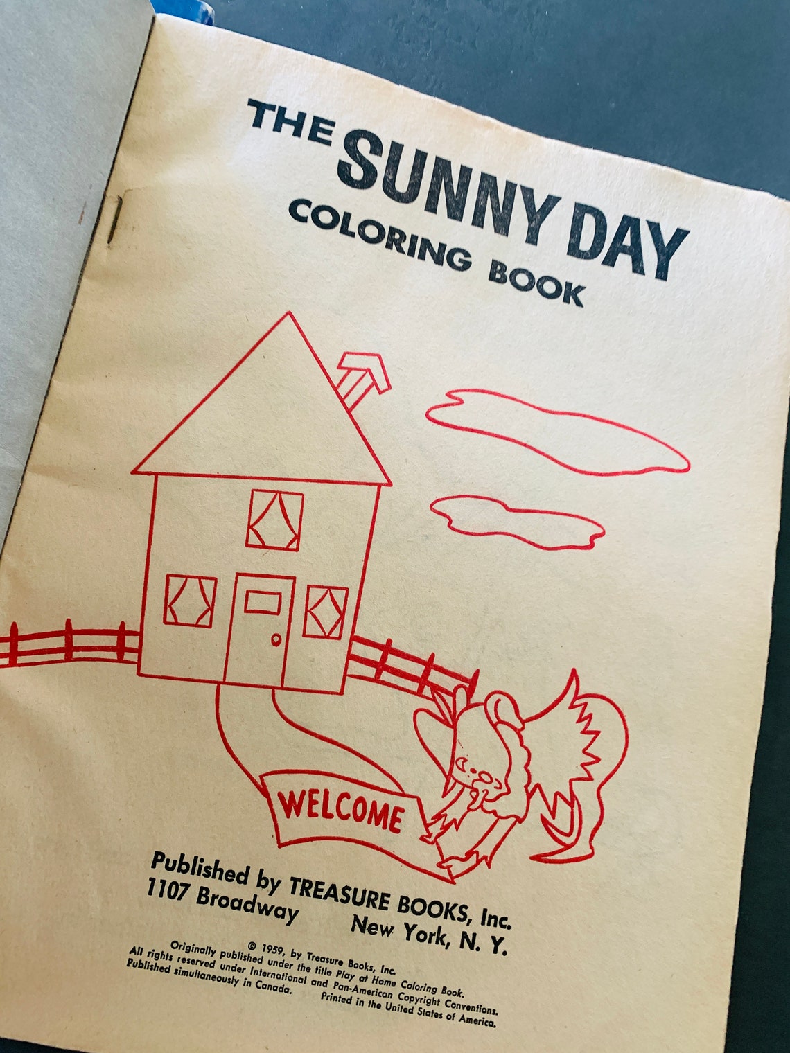 Two Activity Books the Sunny Day Coloring Book 1959 and - Etsy