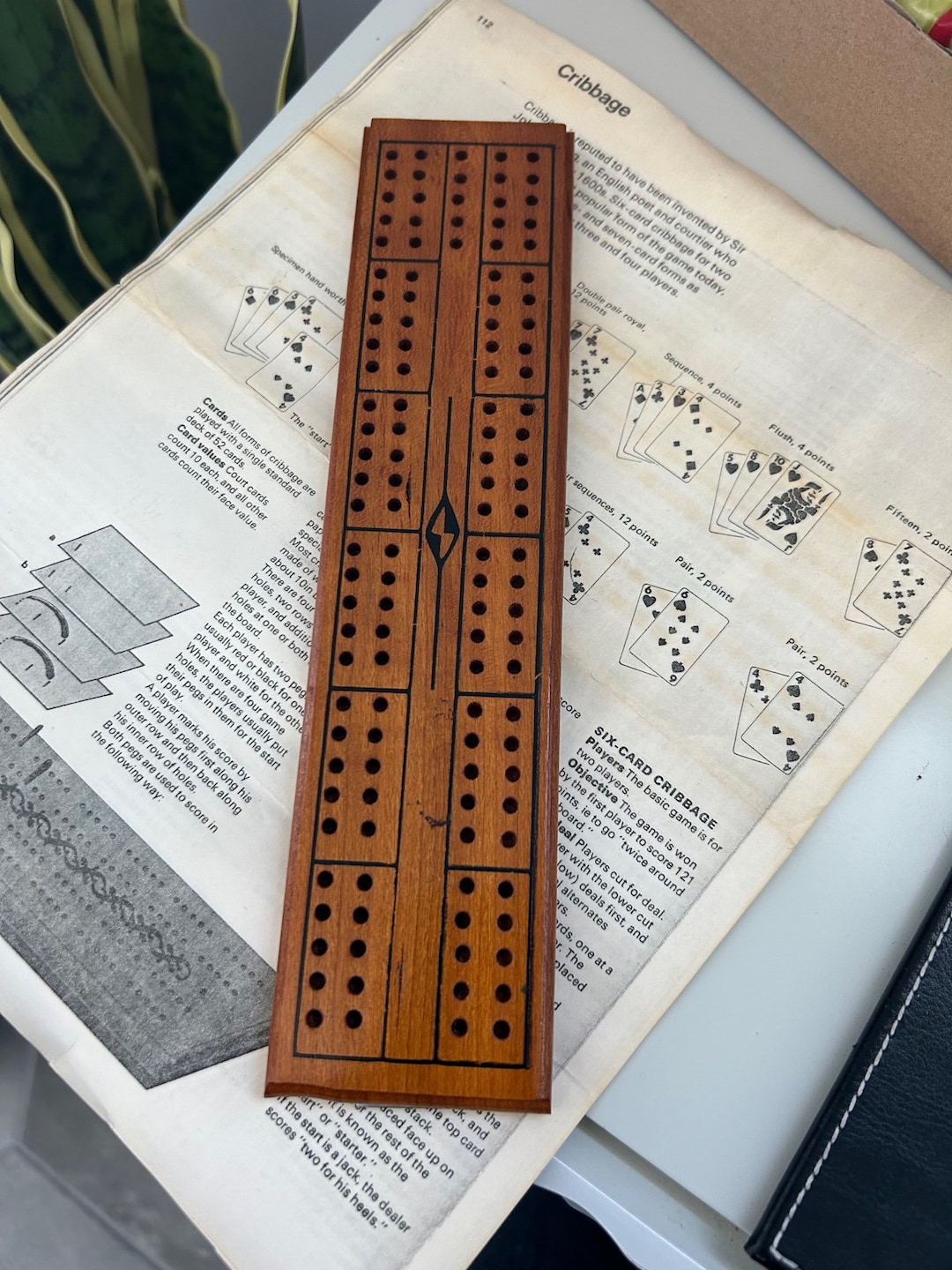 Drueke A-way Cribbage Board 2 Lane Hardboard Cherry Finish 1960's - Etsy