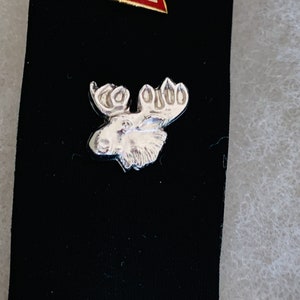 Loyal Order of Moose Clip on Tie With 3 Service Pins Tie Tac's - Etsy
