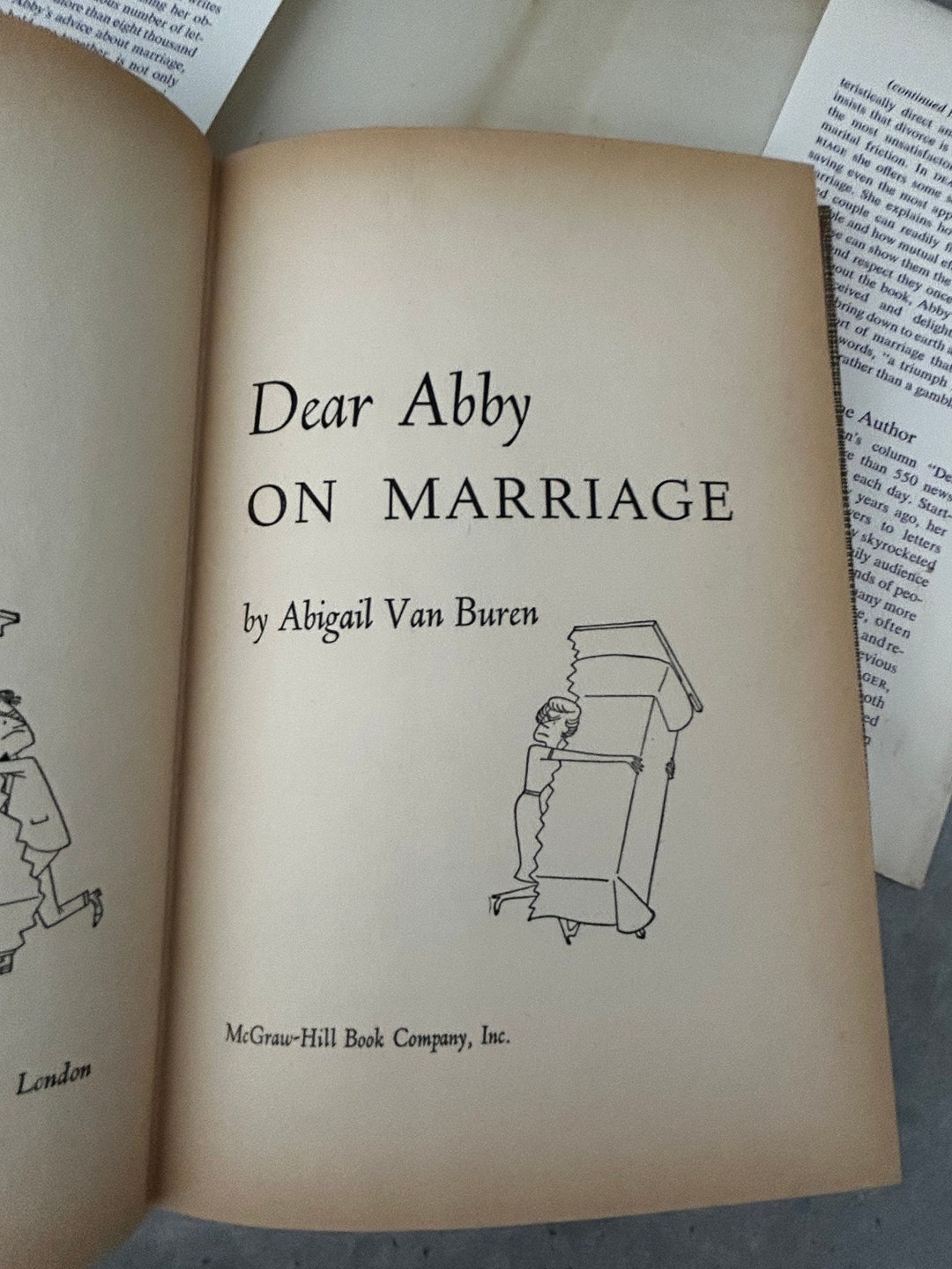 Dear Abby on Marriage Hardback Book 1962 With Dust Cover - Etsy