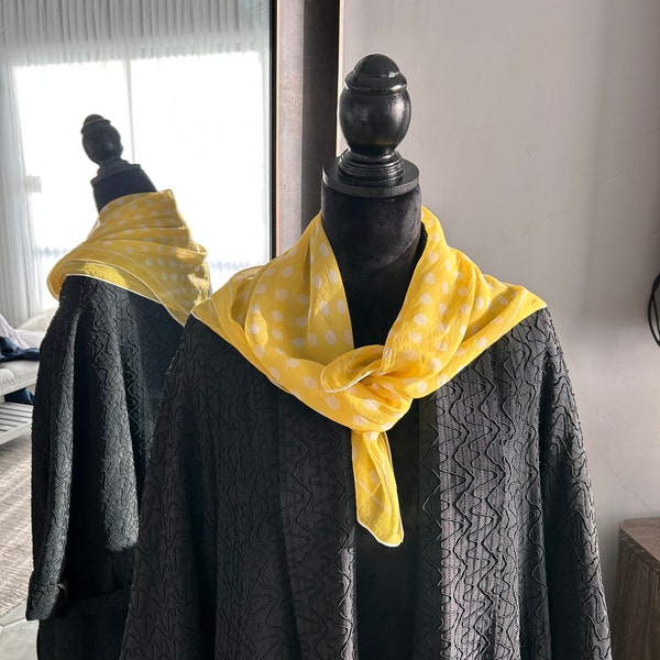 Bright Yellow Scarf - Etsy