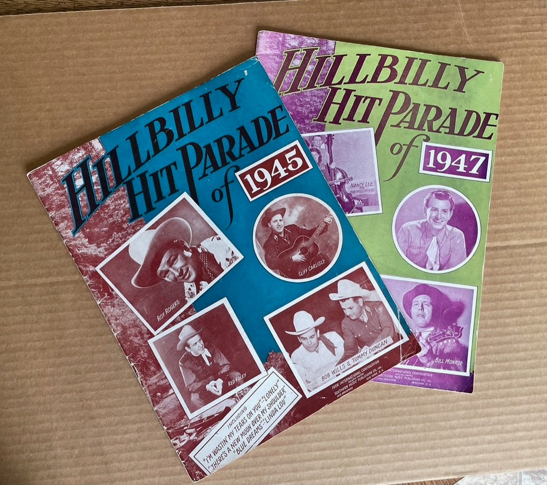 Soft Cover Sheet Music Hillbilly Hit Parade 1945 AND 1947 Voice Piano ...