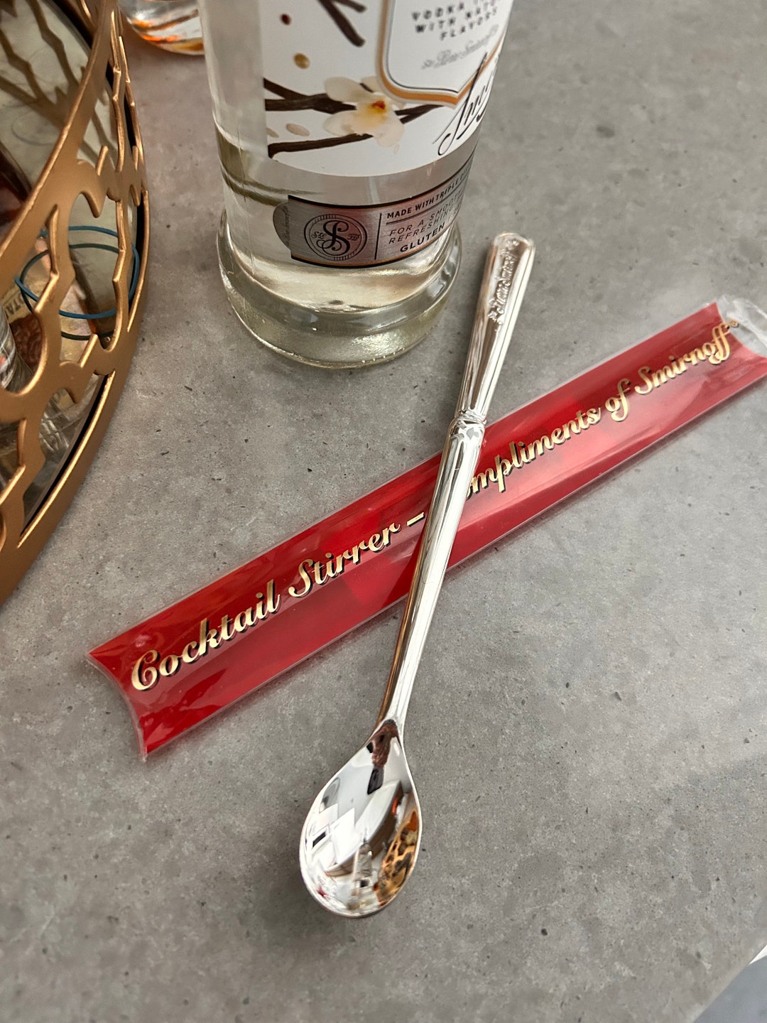 Smirnoff Cocktail Stirrer Mixing Spoon Advertising Souvenir 1990's Home ...