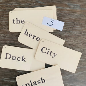 Assortment of Word Flash Cards Basic Primer Elementary Level 1950's - Etsy
