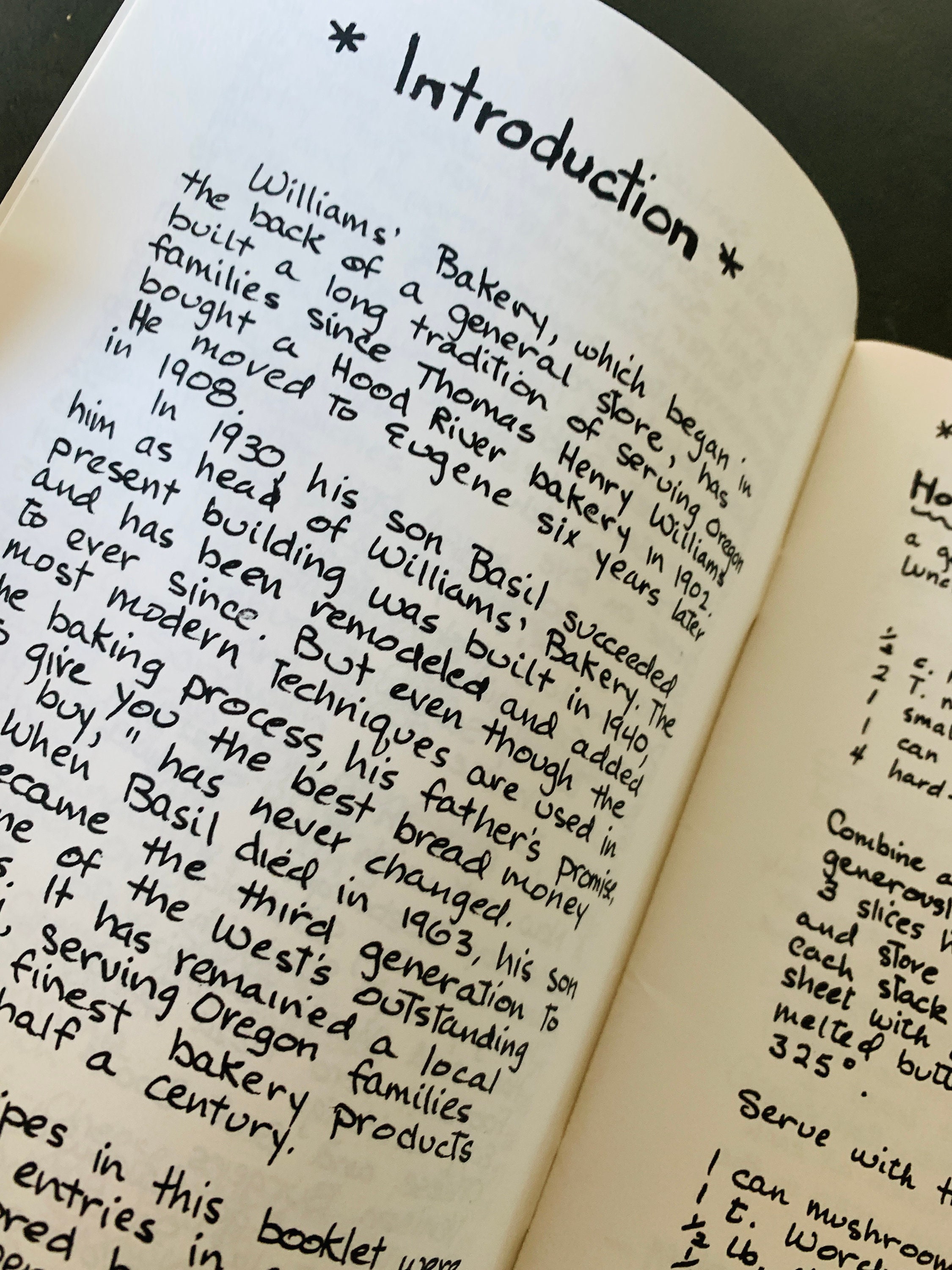 Williams Bakery Sandwich Recipes Soft Cover 1967 Oregon Bread - Etsy