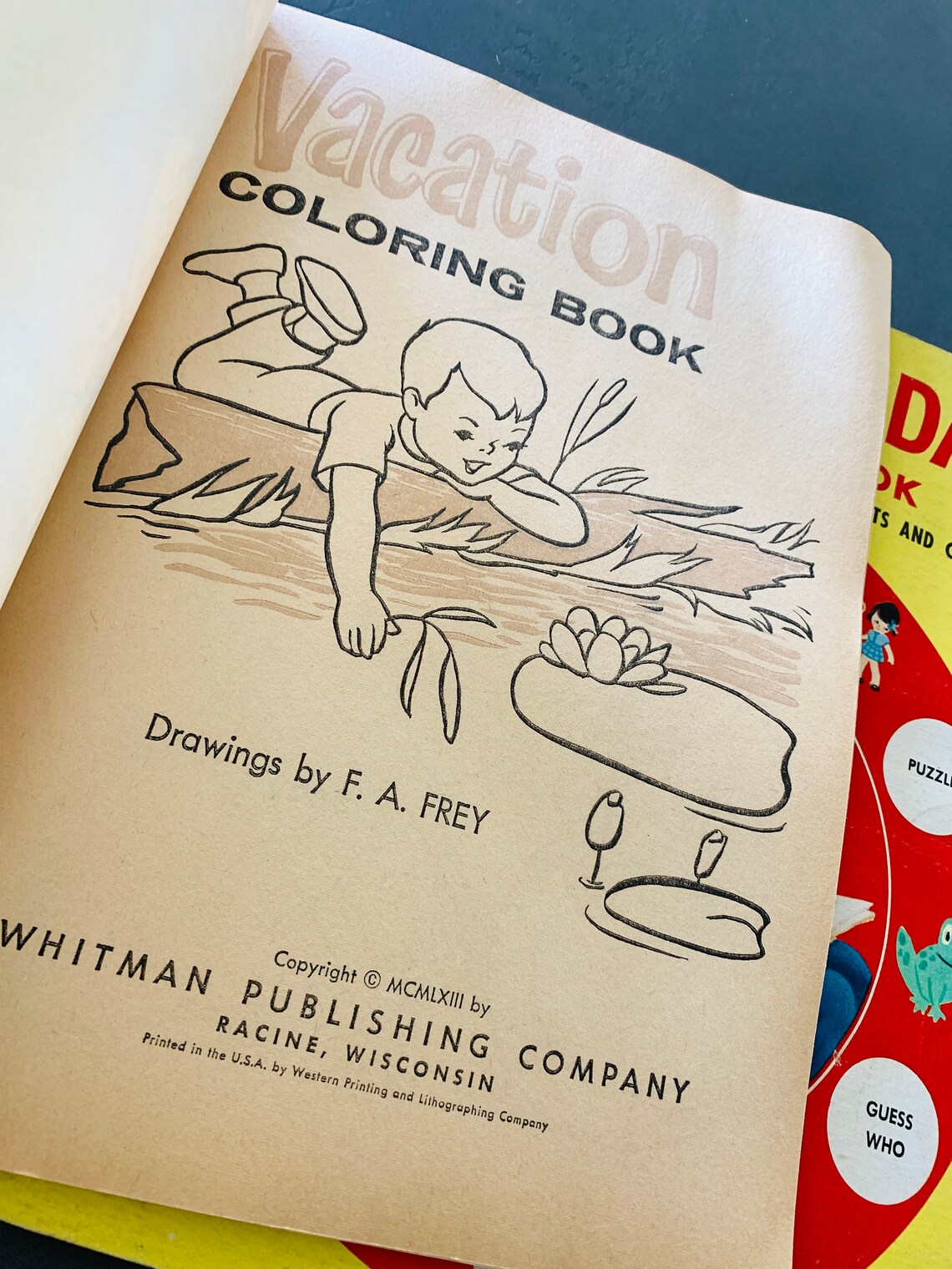 Two Activity Books the Sunny Day Coloring Book 1959 and - Etsy