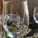 16 or 19 Oz Wine Glass Place Setting With Script Name | Etsy