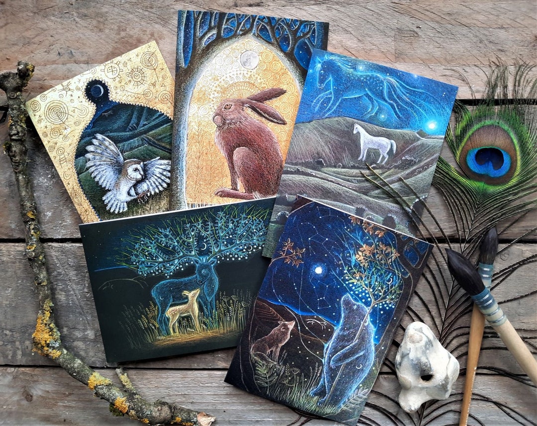 The Ancestors Greetings Card Pack of 5 Art Cards by Hannah Willow ...