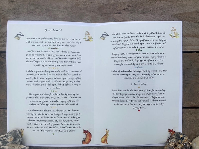 Large A5 Story Card of "great Bear Ii" by Hannah Willow, Including ...