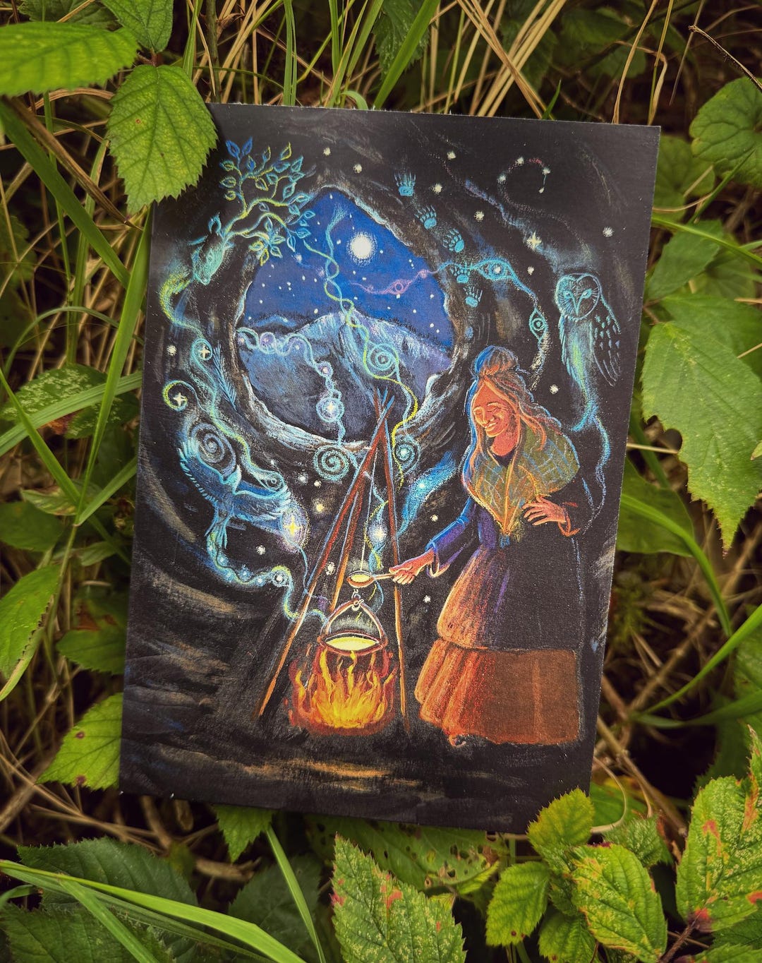 The Old Woman of Dreams Greetings Card by Hannah Willow. Halloween ...