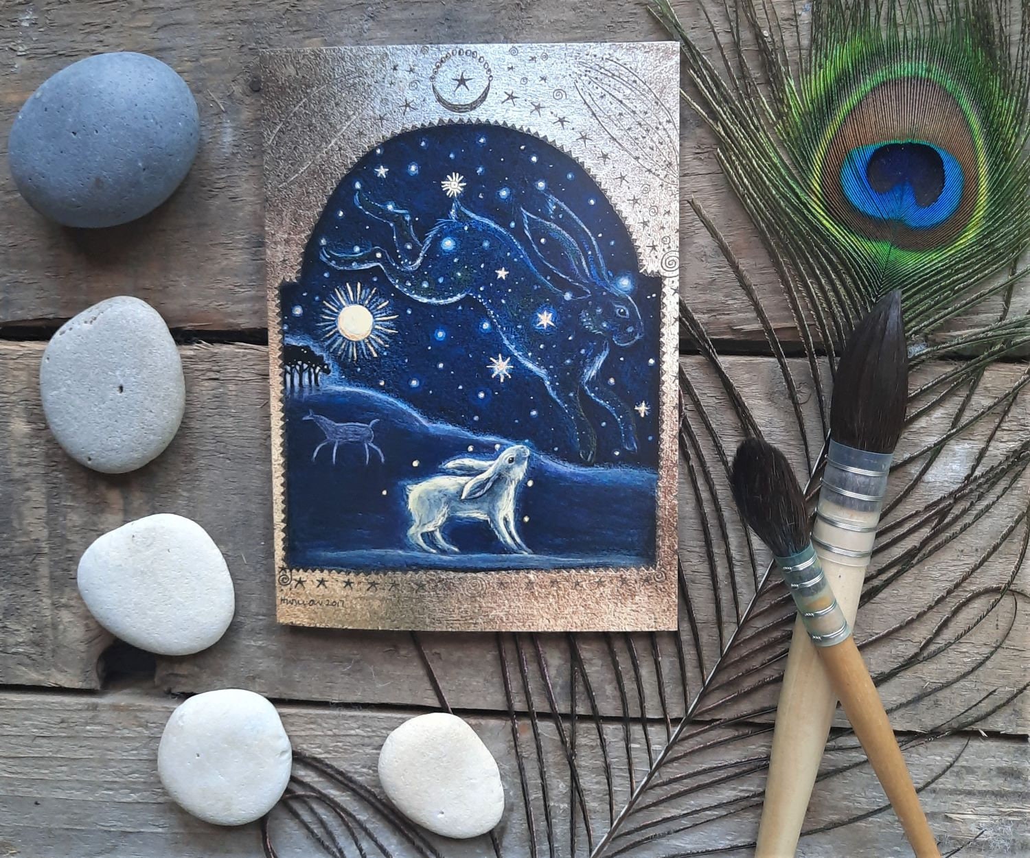 The Messages of Yule Greetings Card Pack of 5 by Hannah Willow - Etsy UK