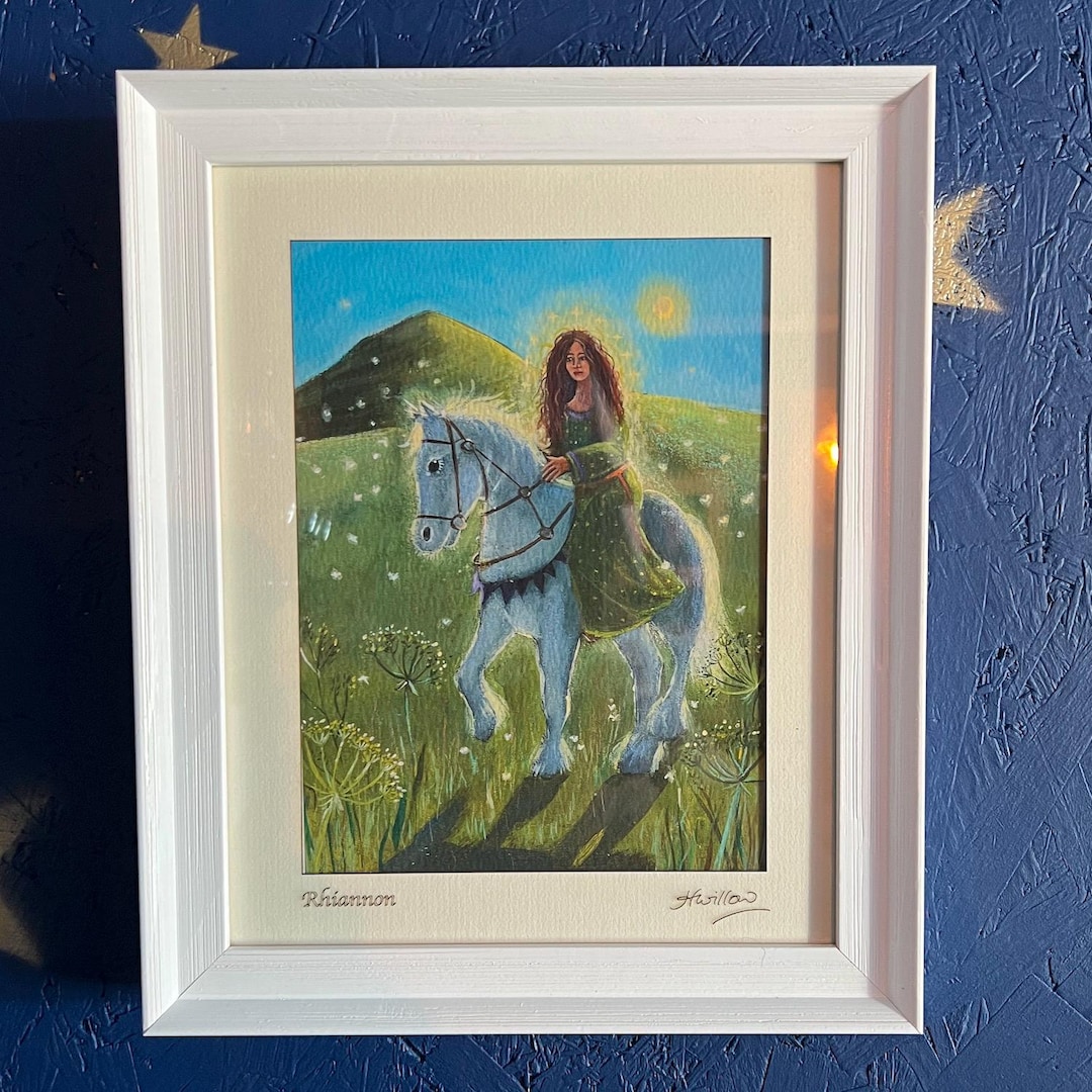 Rhiannon Signed and Framed Giclee Print. Print of Rhiannon on Her Wild ...