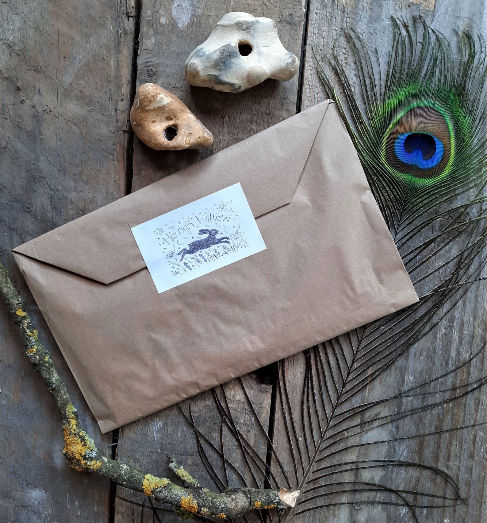 Guardian of the Winter Solstice Greetings Card by Hannah Willow Badger ...