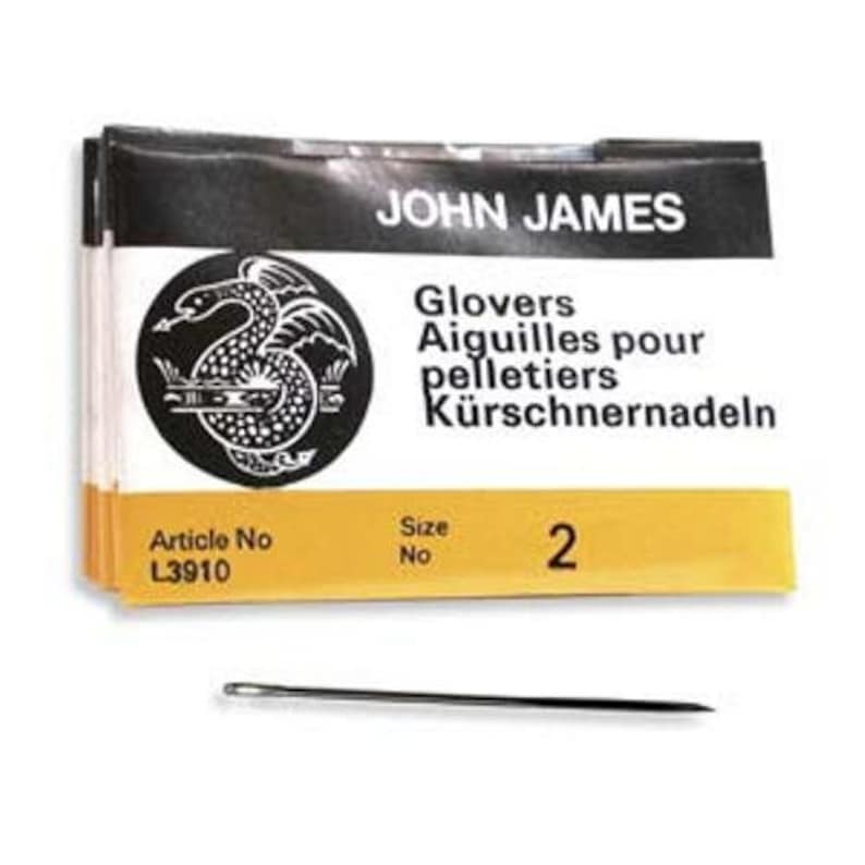 All Sizes John James GLOVERS NEEDLES - Great for Leather! Glover's ...