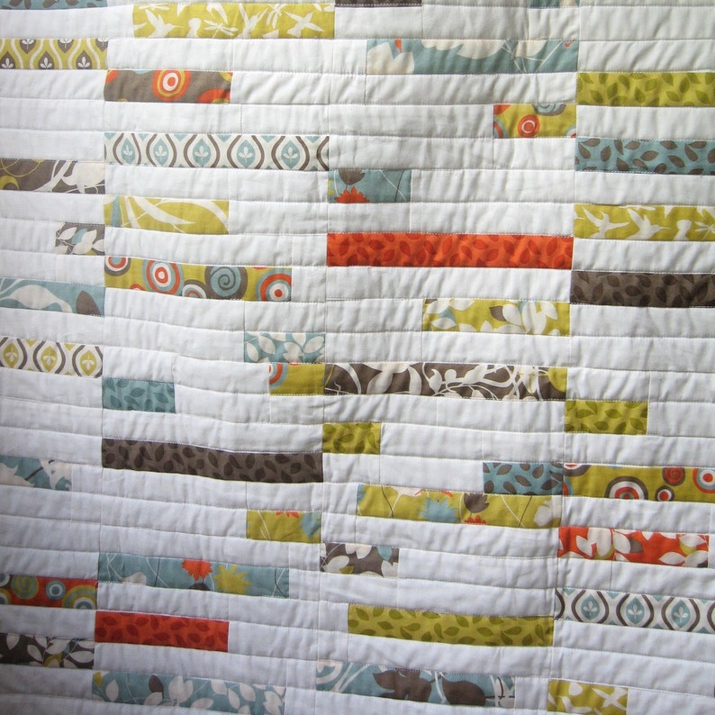 PDF PATTERN Modern Stripes King Queen Twin Crib Quilt - Etsy