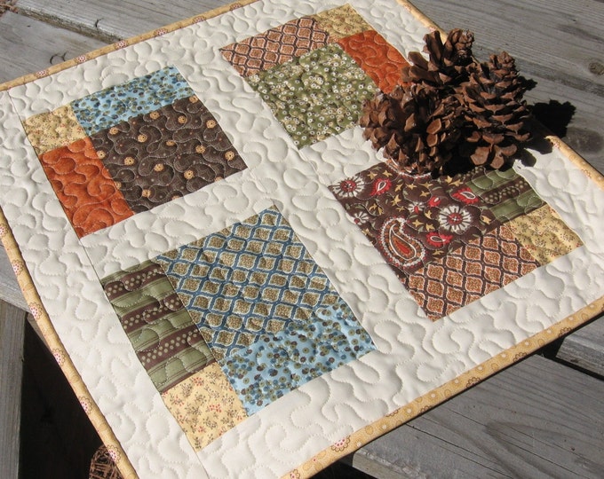 PDF PATTERN, Four Square Table Topper Quilt - Etsy