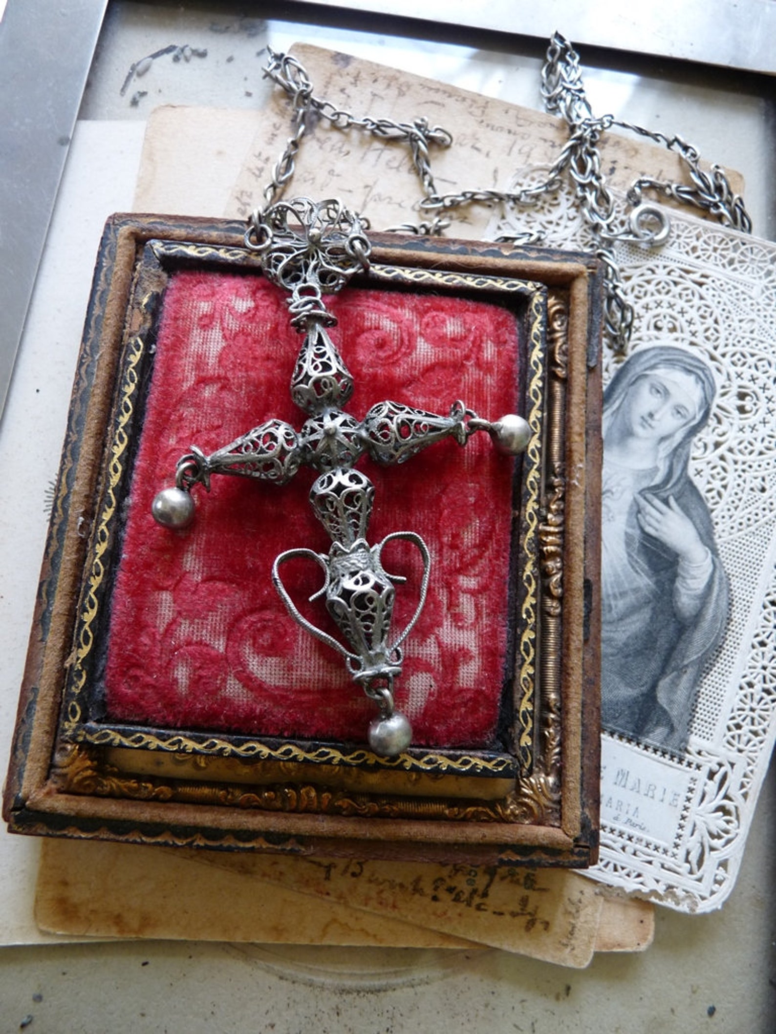 Antique French Regional Cross Rosary Talisman for the | Etsy