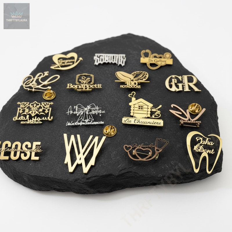 Logo Brooch - Etsy