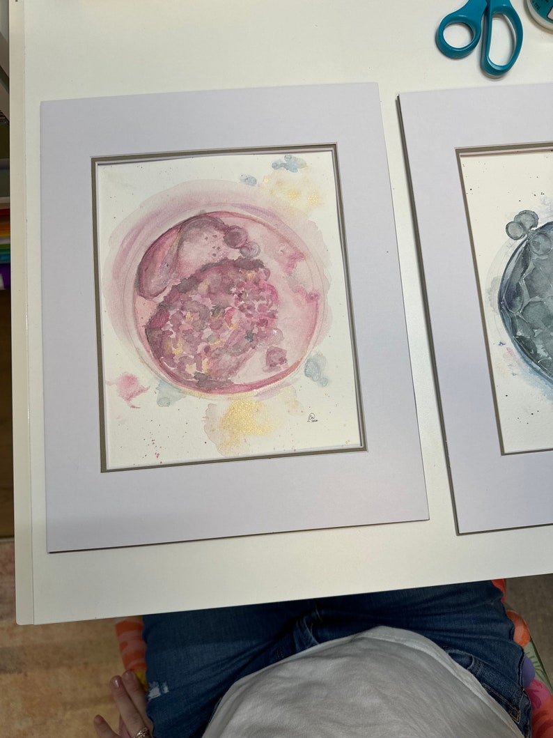 Custom IVF Embryo Watercolor Painting: Personalized Nursery Art - Etsy