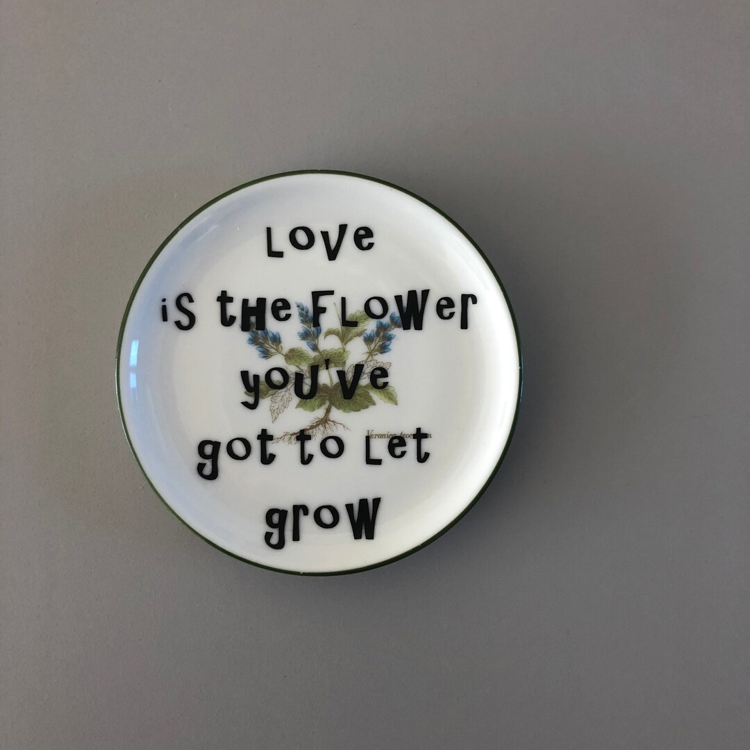 Upcycled Ring Dish Key Dish Trinket Plate Floral Bowl - Etsy