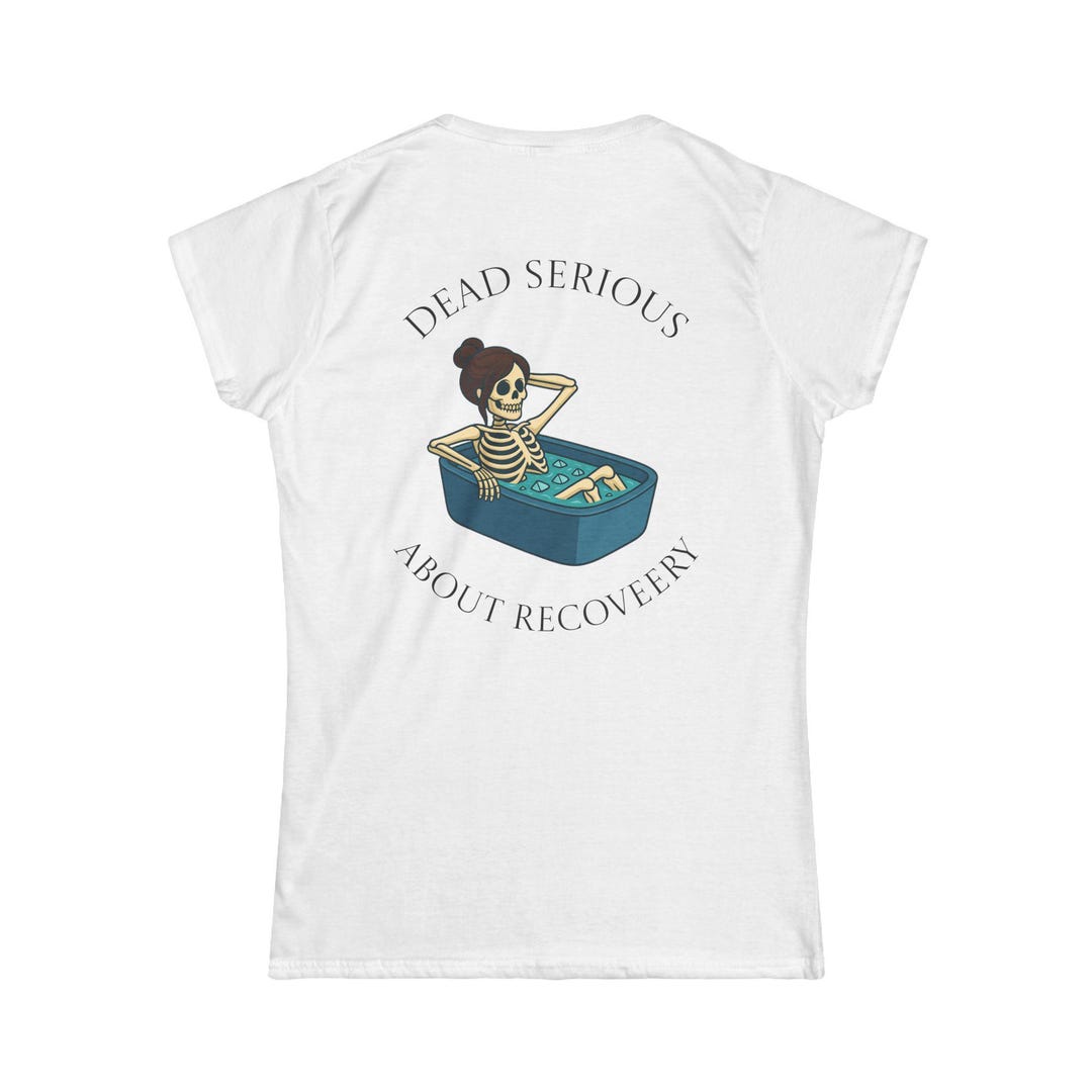 Women's Recovery Tee: Dead Serious About Recovery, Motivational T-shirt ...