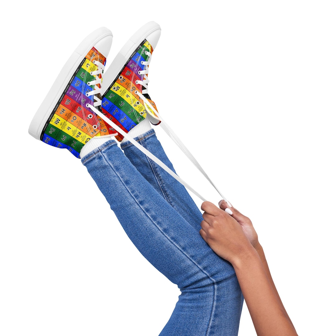 Periodic Table Pride High Top Shoes | Women's Chemistry Gift | Science ...