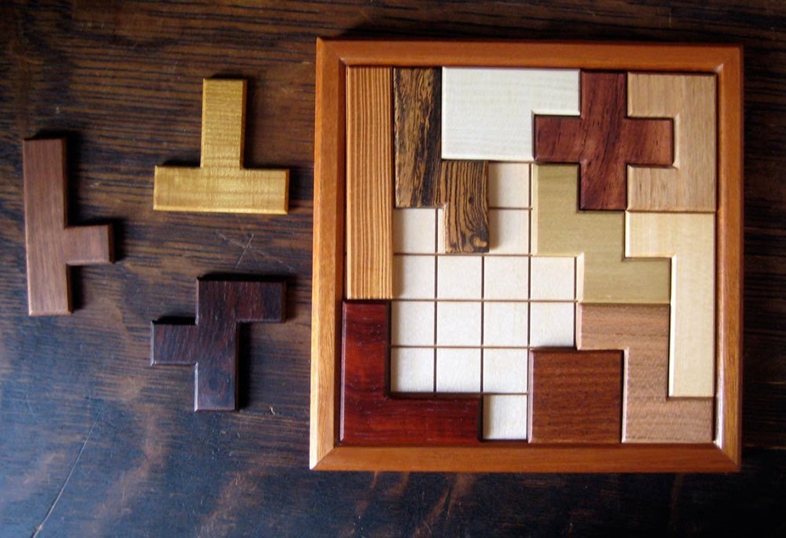 Pentominoes Wooden Puzzle - Etsy