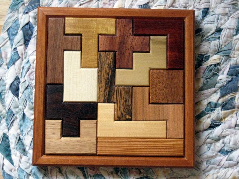 Pentominoes Wooden Puzzle - Etsy