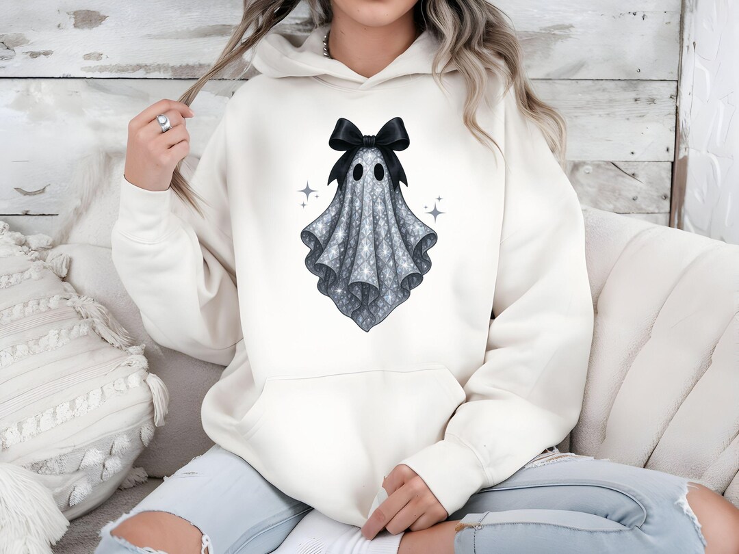 Rhinestone Ghost PNG Design – Sparkly Glam Halloween Ghost With Black ...