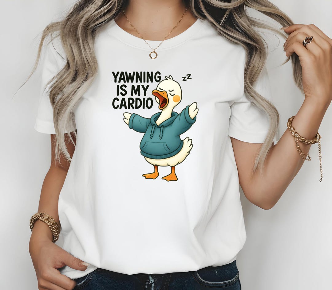 Funny Yawning Duck PNG: Lazy Goose Clipart (digital Download) - Etsy