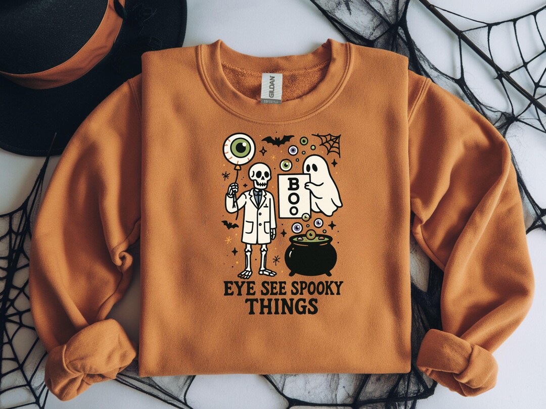 Eye See Spooky Things Optometrist Halloween PNG, Eye Doctor Skeleton ...