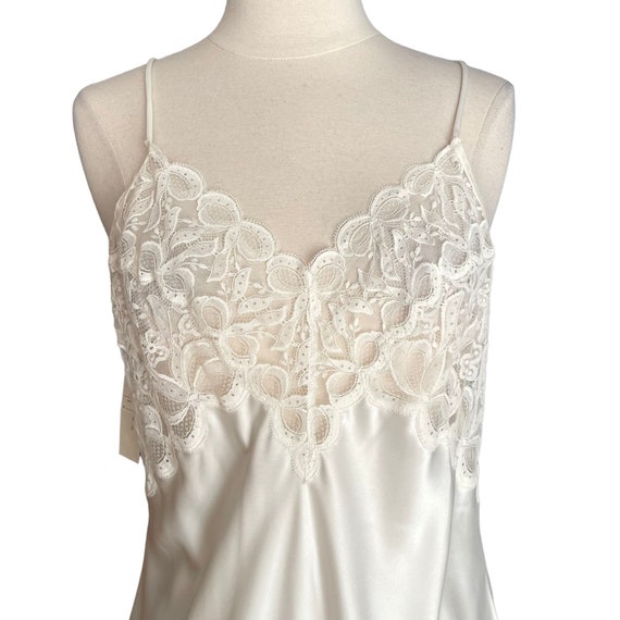 Vintage Wacoal White Lace Full Slip Nightgown NWT Siz… - Gem
