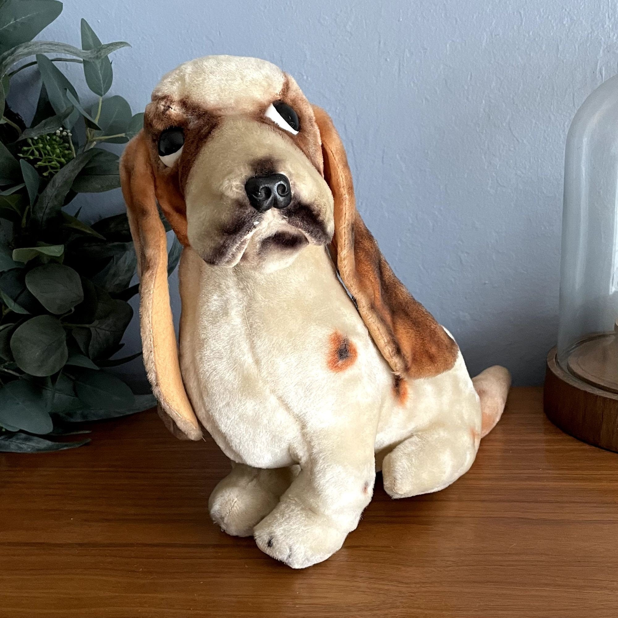 Vintage KAMAR Stuffed Bassett Hound Japan Made in Japan Doll Plush Toys ...
