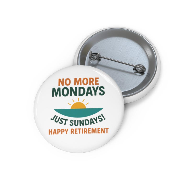 Happy Retirement Pin Button: Funny Farewell Party Favor - Etsy