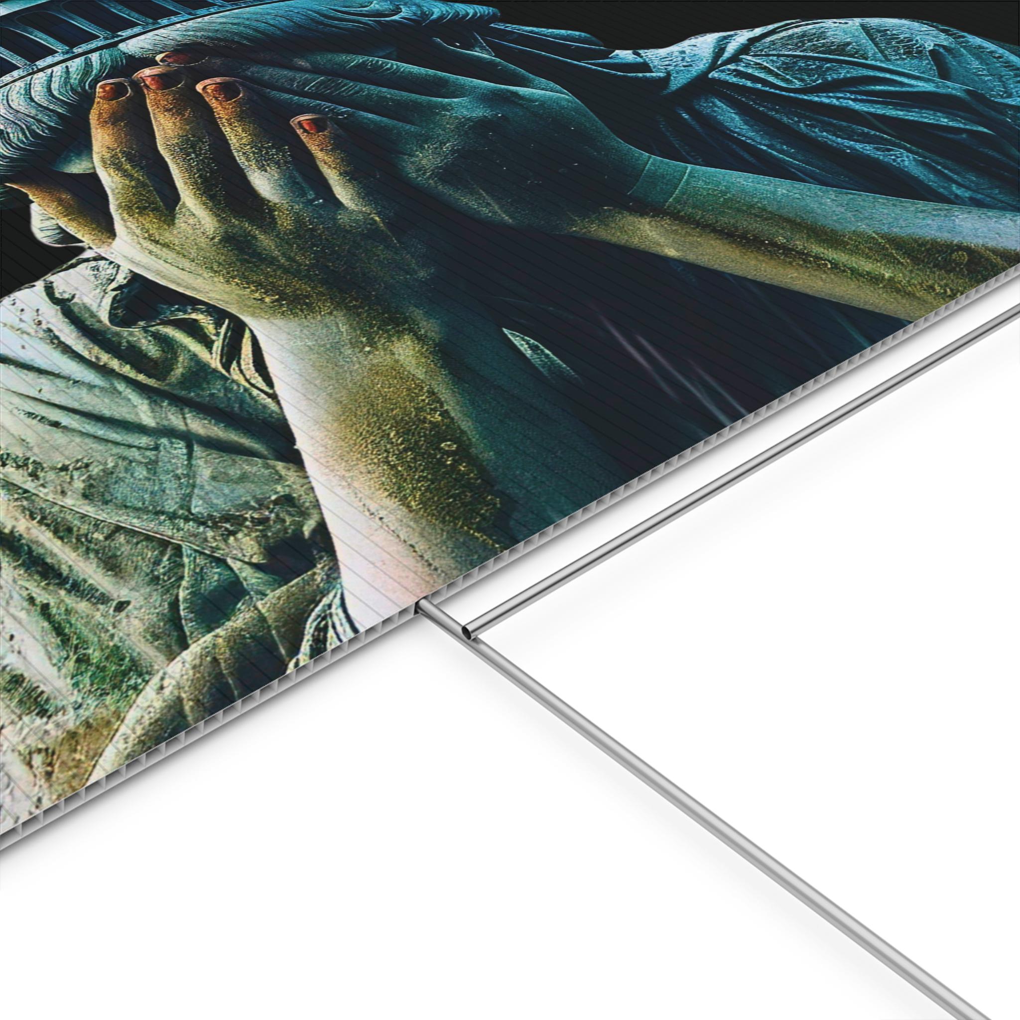 Weeping Statue of Liberty Yard Sign: Political Expression - Etsy