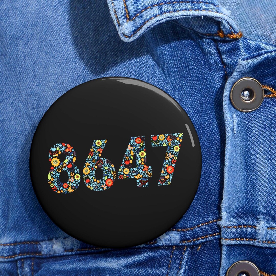 8647 Anti-trump Pin | Subtle Political Protest Badge - Etsy