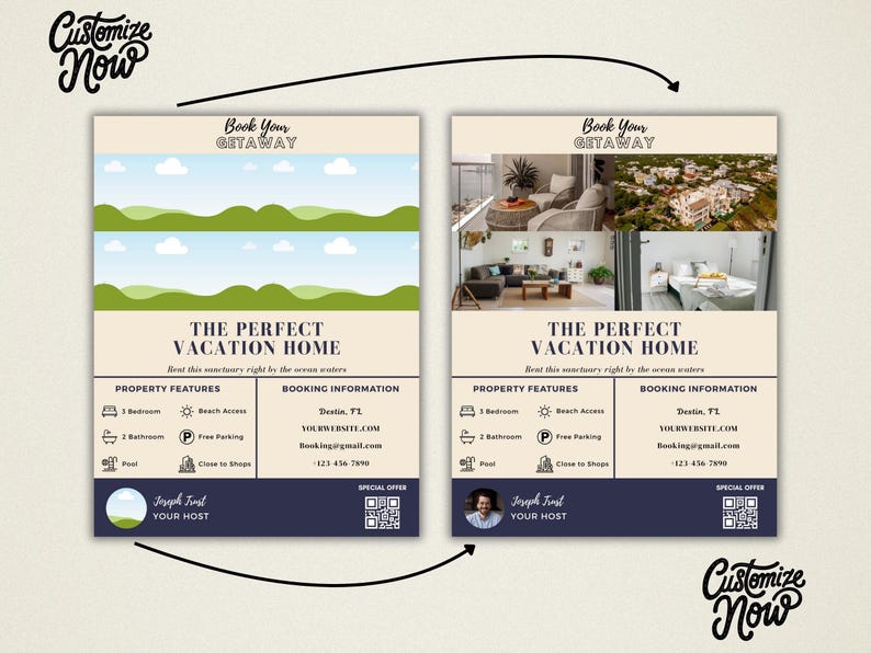 Airbnb Marketing Flyer Template, Short Term Rental Flyer, Vrbo Flyer ...