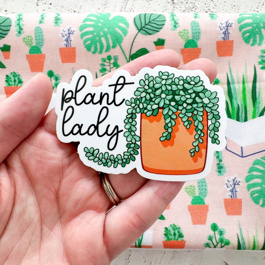 Plant Lady - Vinyl Sticker - Etsy