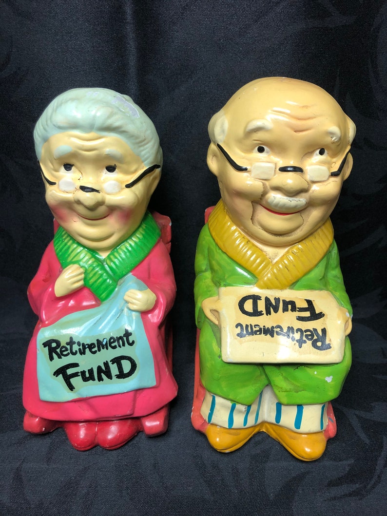 Retirement Fund Old Couple Banks - Etsy