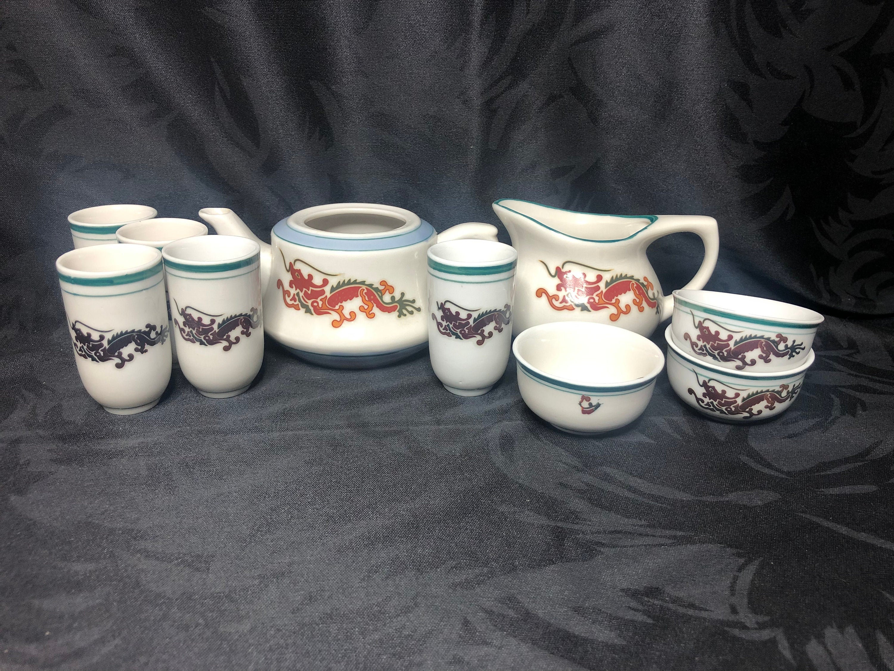 Color Changing Dragon Tea Set Tea Set Chameleon Tea Set | Etsy