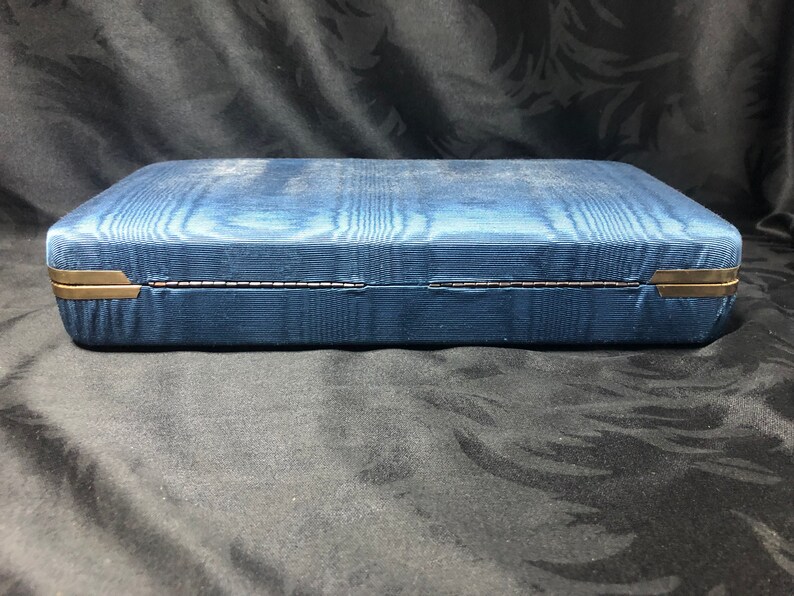 Blue Two Tone Clamshell Jewelry Box - Etsy