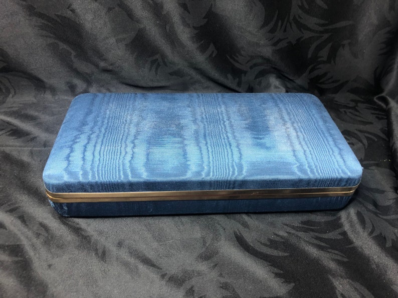 Blue Two Tone Clamshell Jewelry Box - Etsy