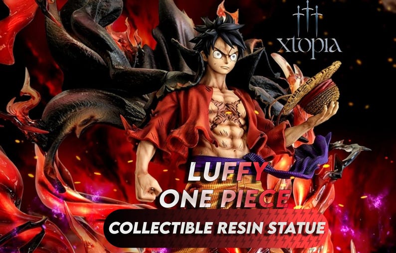 One Piece - Luffy | Resin Figure Statue With Glow Effect - Etsy