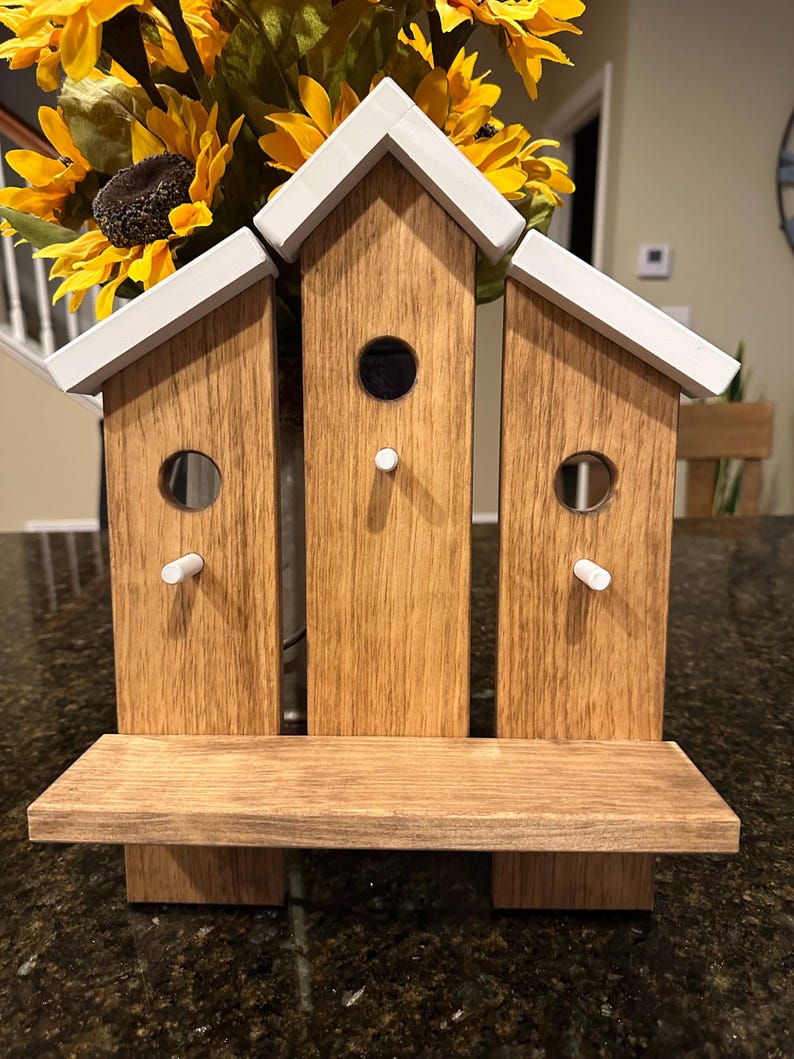 Rustic Farmhouse “birdhouse Inspired” Wall Decor Shelf - Etsy