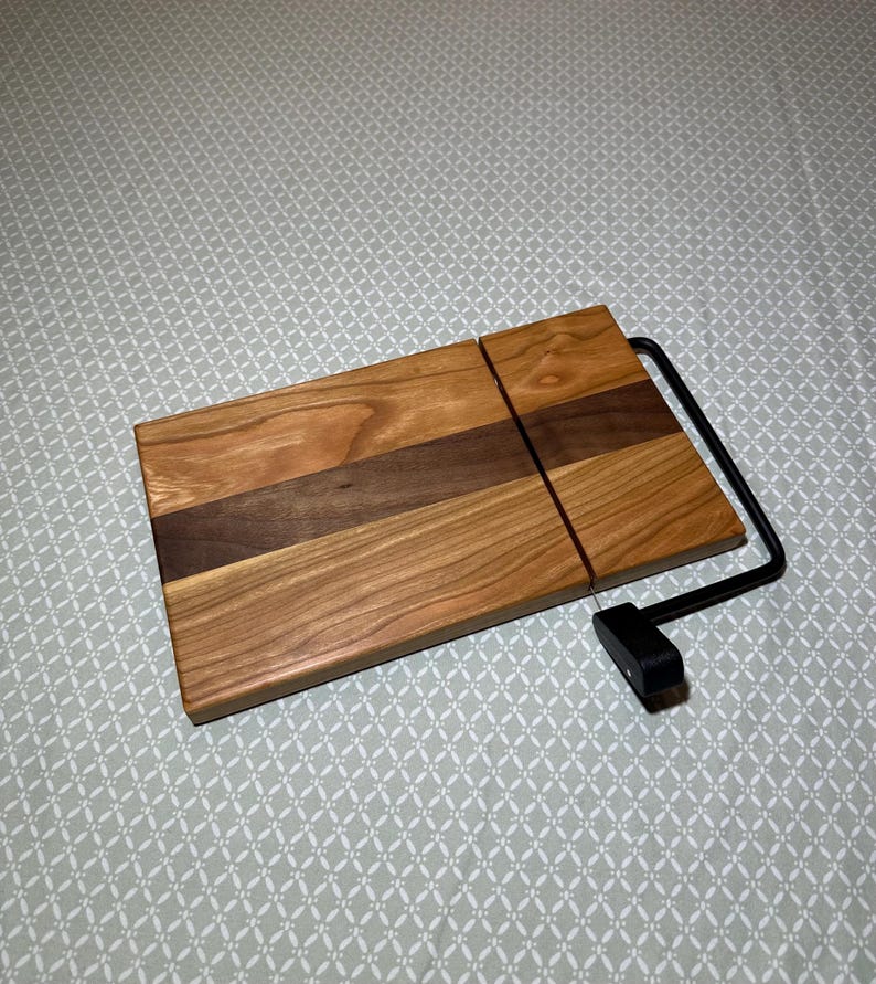 Handmade Wooden Cheese Slicer Board - Etsy