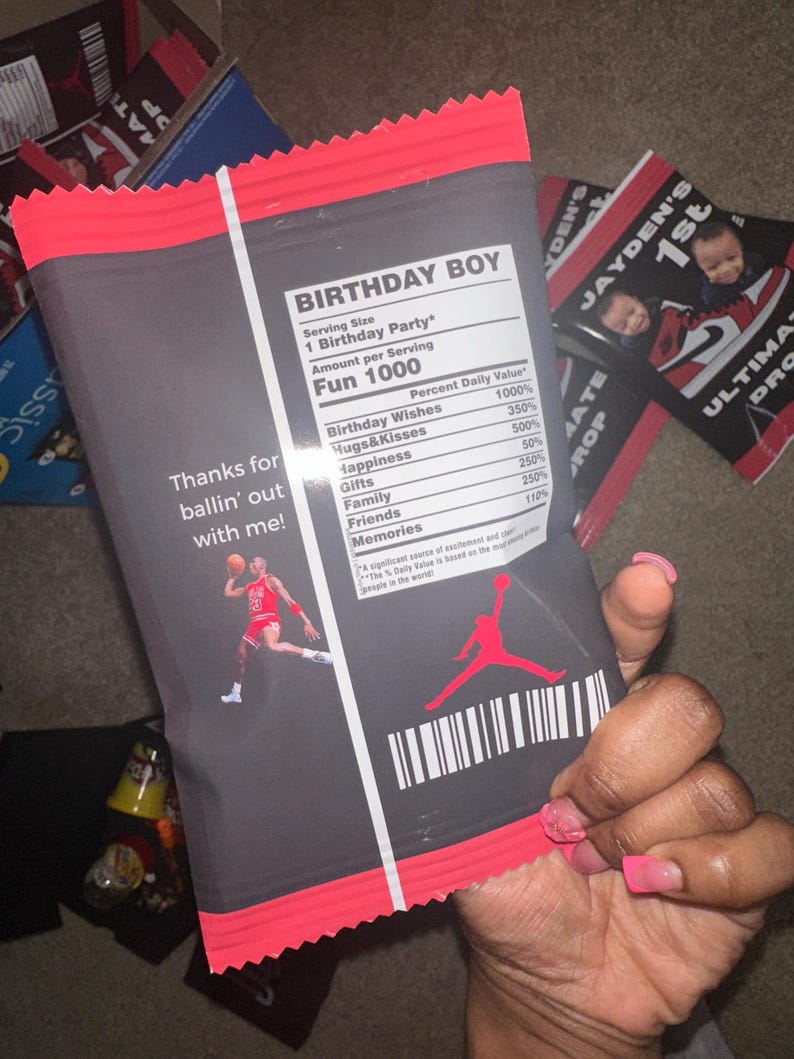 Custom Chip Bag Labels | Birthdays, Baby Showers, Graduations, Weddings ...