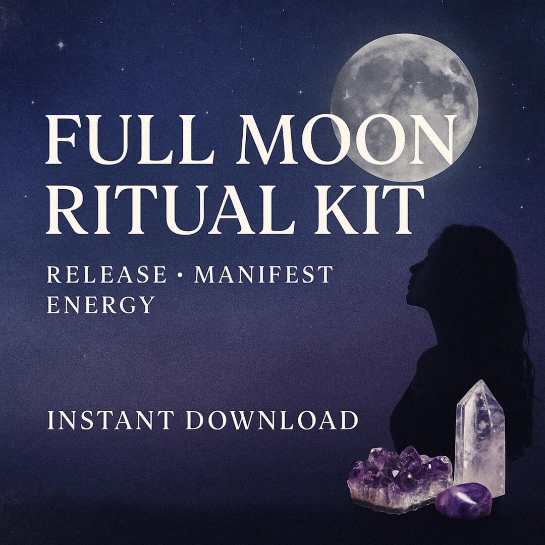 Full Moon Ritual Kit PDF – Cord Cutting, Energy Cleansing ...